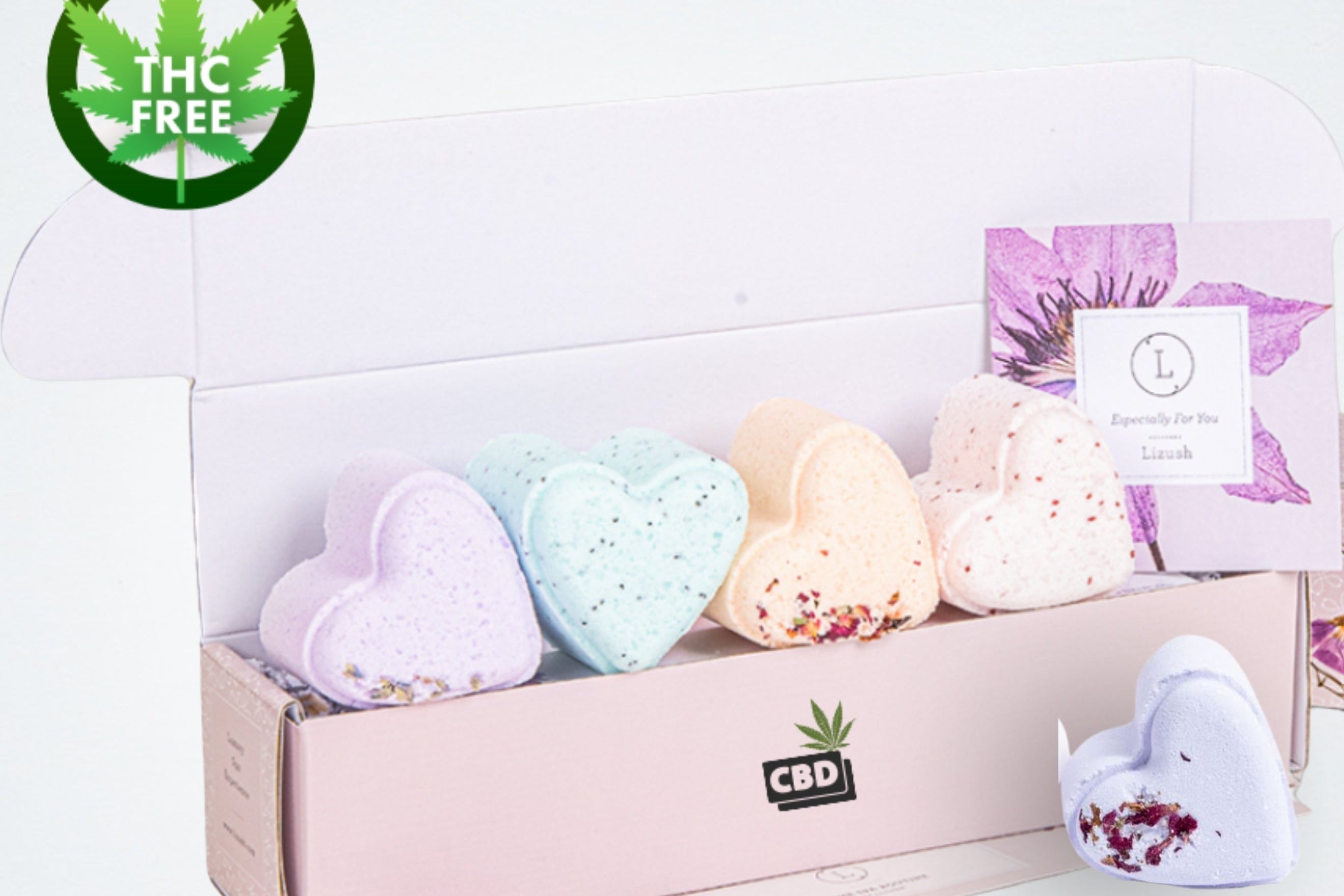 CBD Shower Steamers | Heart Shaped Shower Steamers Gift Box | Set of 5 ...