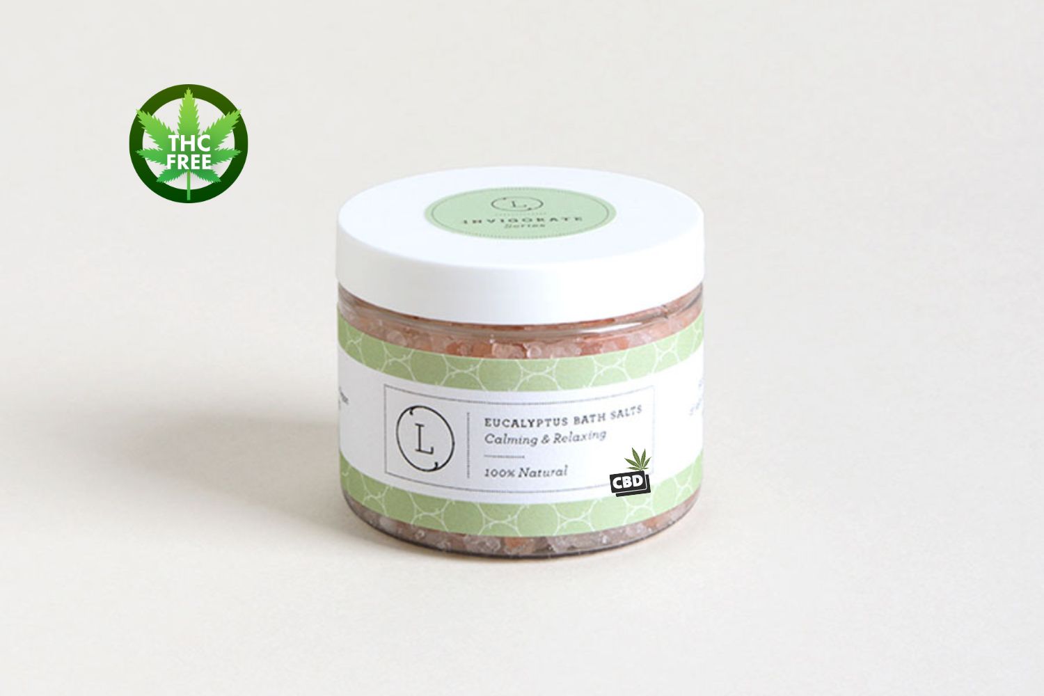 CBD Natural Eucalyptus Bath Salts with CBD, Calming and relaxing (THC ...