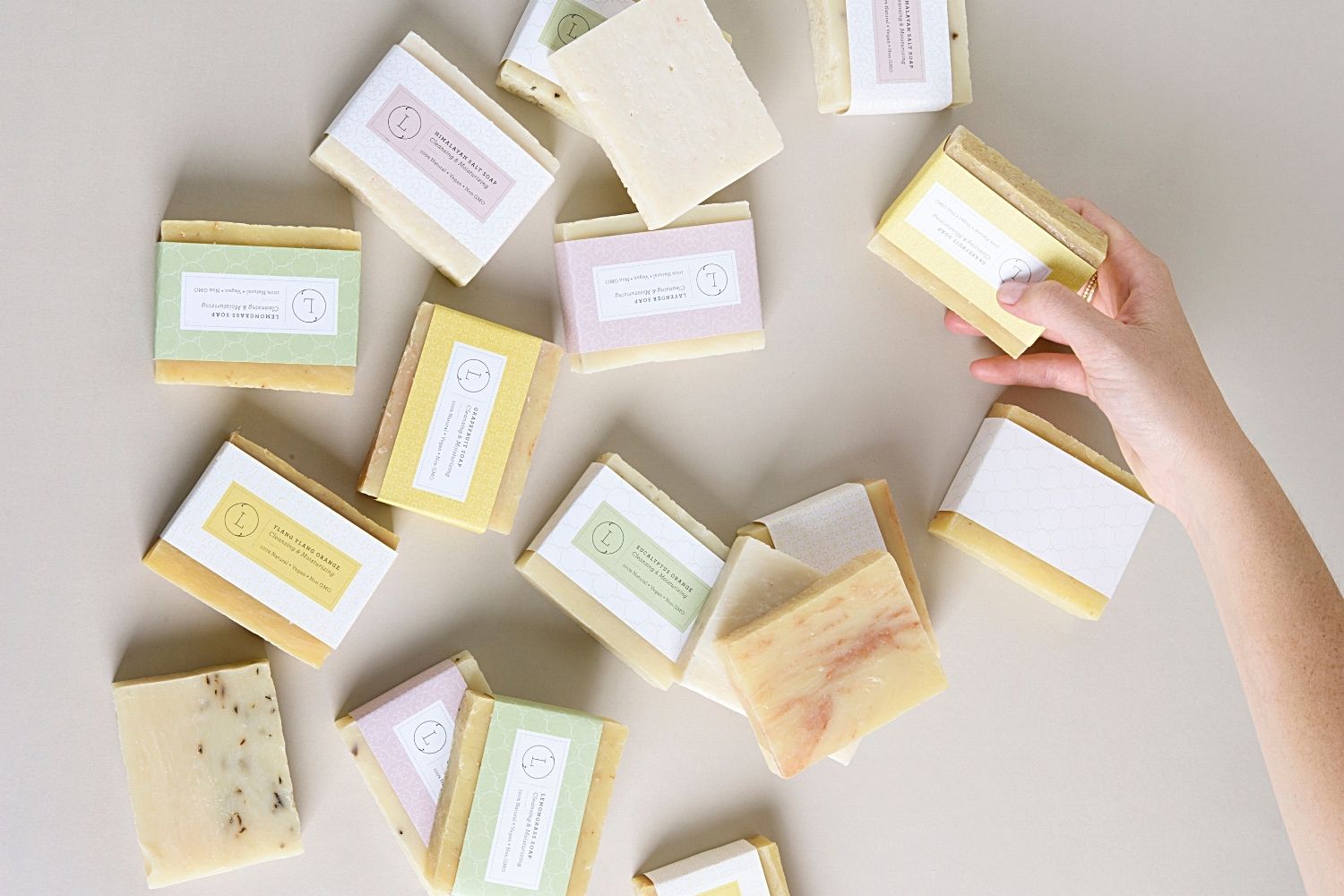 2x Natural Cold Process Soap Bar with Essential oils - Choose your sce ...